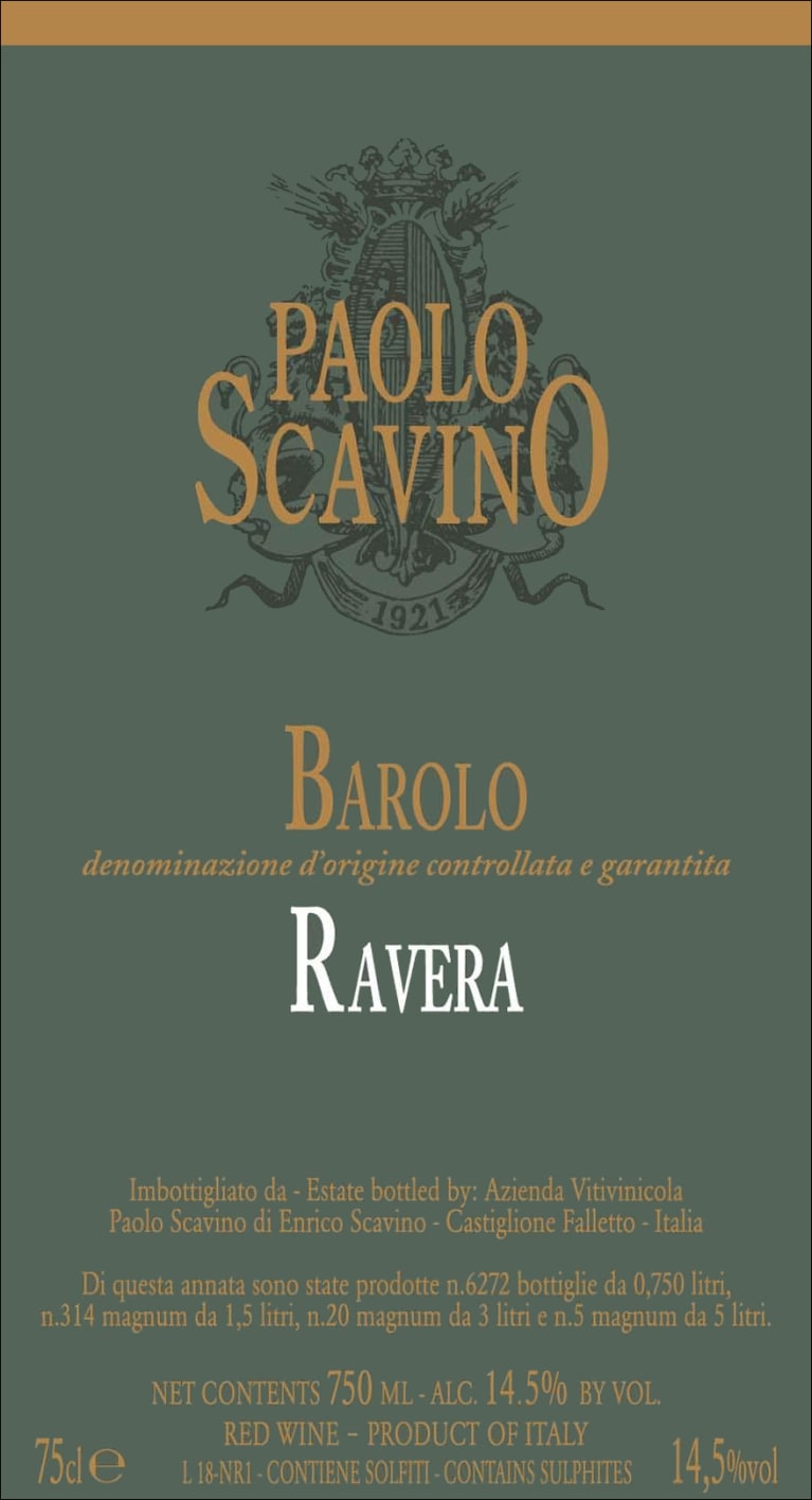 Paolo Scavino Barolo Ravera 2017 | Wine.com