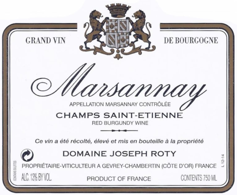Domaine Joseph Roty Marsannay Champs St Etienne 2019 | Wine.com