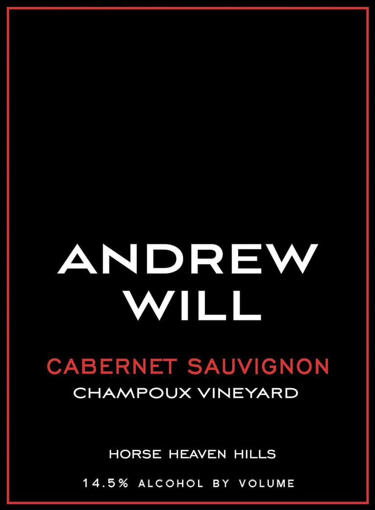 Andrew Will Winery Champoux Vineyard Cabernet Sauvignon 2018 | Wine.com