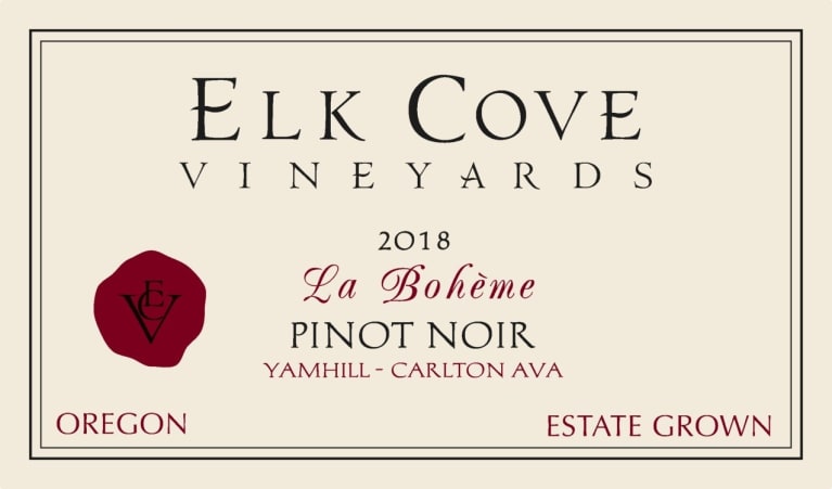 Elk Cove La Boheme Pinot Noir 2018 | Wine.com