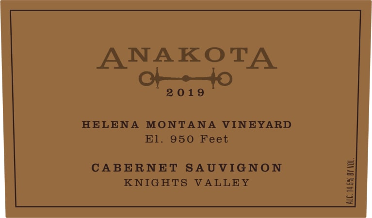Anakota Helena Montana Vineyard Cabernet Sauvignon 2019 | Wine.com
