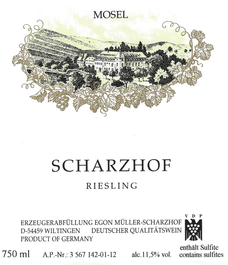 Egon Muller Scharzhof Riesling Qba 2016 | Wine.com