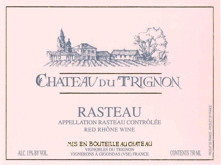 Chateau du Trignon Rasteau 2018 | Wine.com