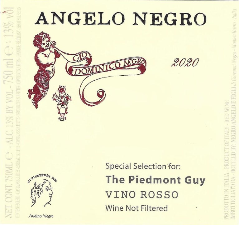 Angelo Negro Unfiltered Vino Rosso 2020 | Wine.com