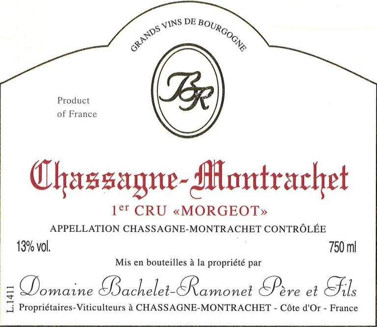 Bachelet-Ramonet Chassagne-Montrachet Morgeot Premier Cru Rouge 2018 ...