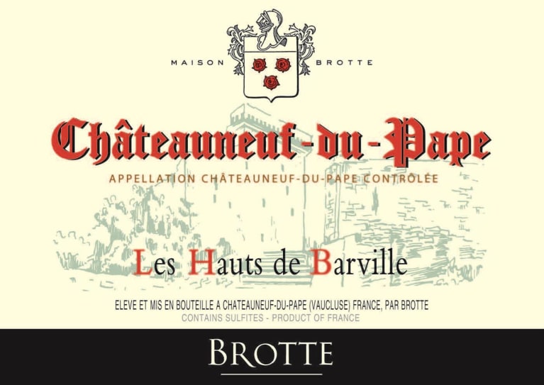 Maison Brotte Chateauneuf-du-Pape Les Hauts de Barville Blanc 2018 | Wine.com