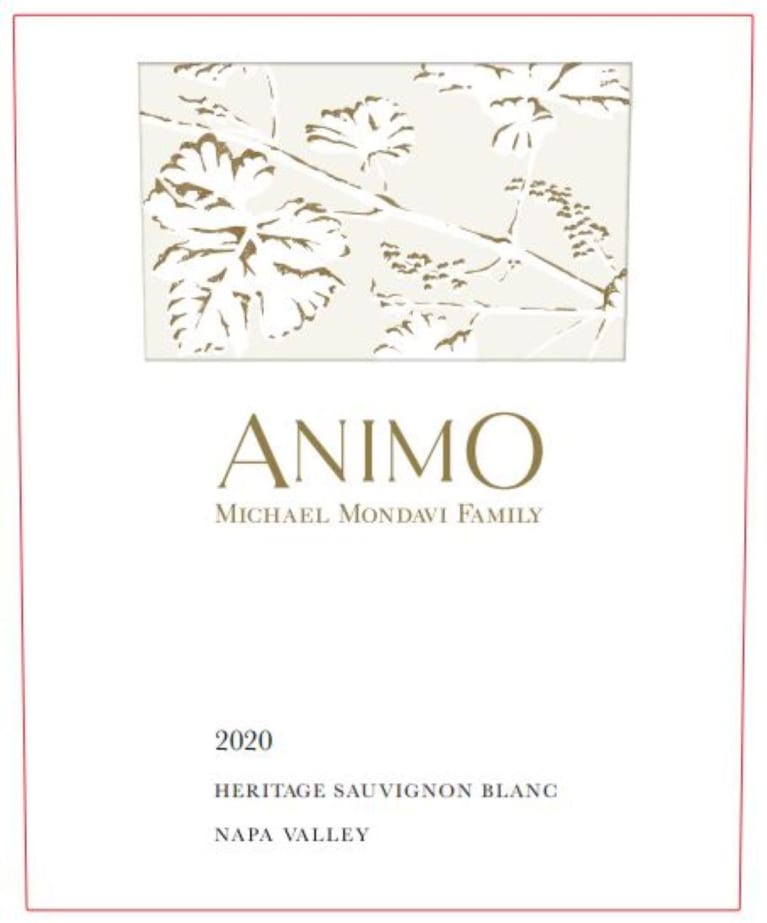 Animo by Michael Mondavi Heritage Sauvignon Blanc 2020 | Wine.com