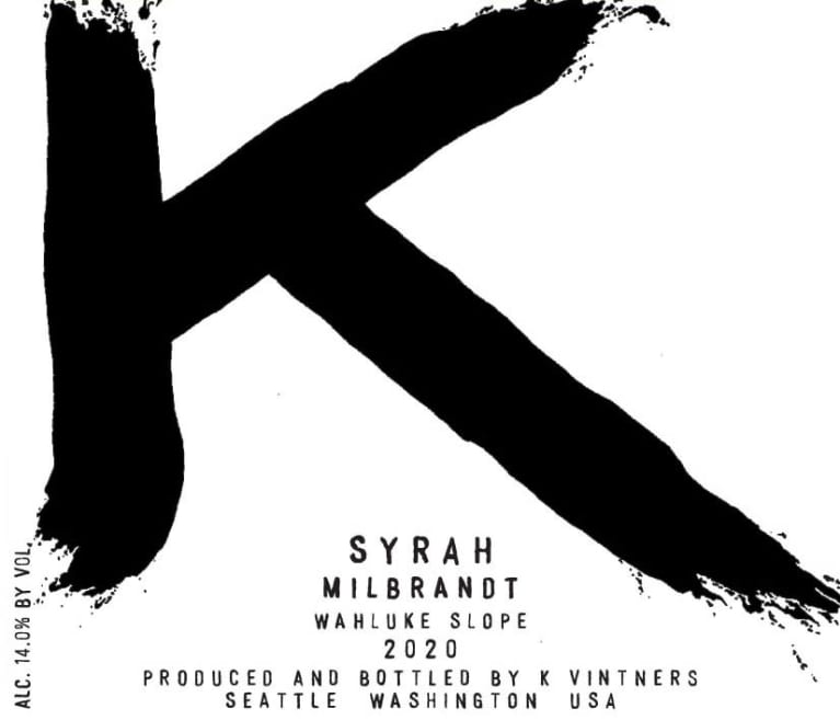 K Vintners Milbrandt Syrah 2020 | Wine.com