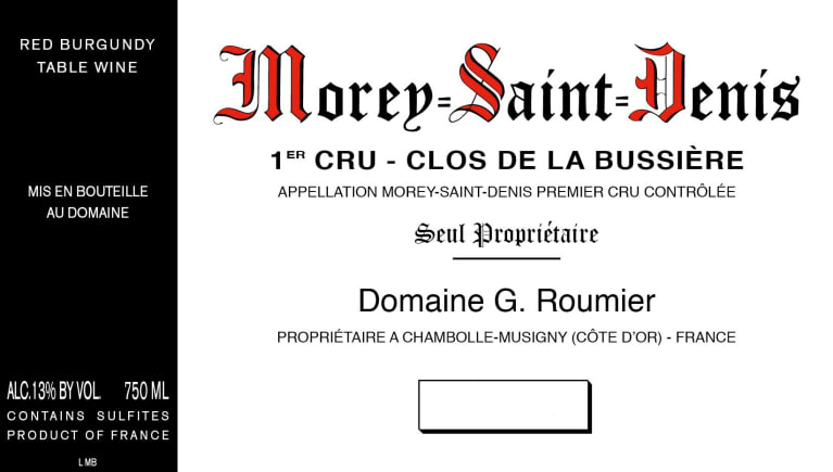 Domaine Georges & Christophe Roumier Morey-Saint-Denis Clos de la ...