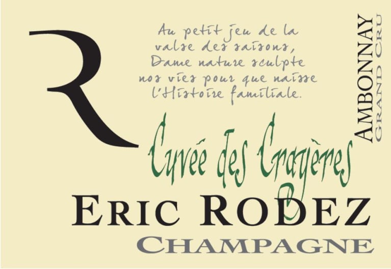 Champagne Eric Rodez Brut Cuvee des Crayeres Grand Cru (1.5 Liter ...