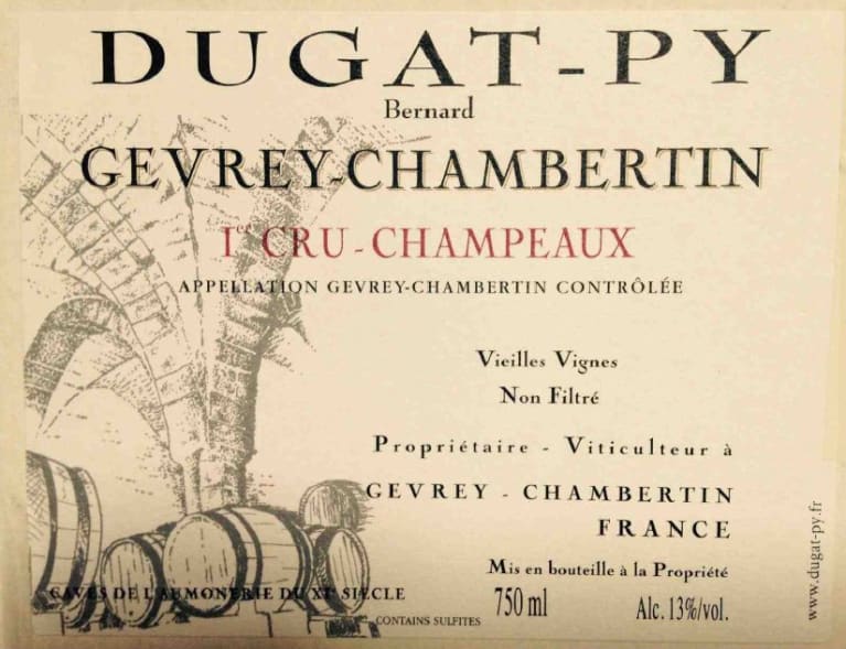 Dugat-Py Gevrey-Chambertin Champeaux Vieilles Vignes Premier Cru 2018 ...