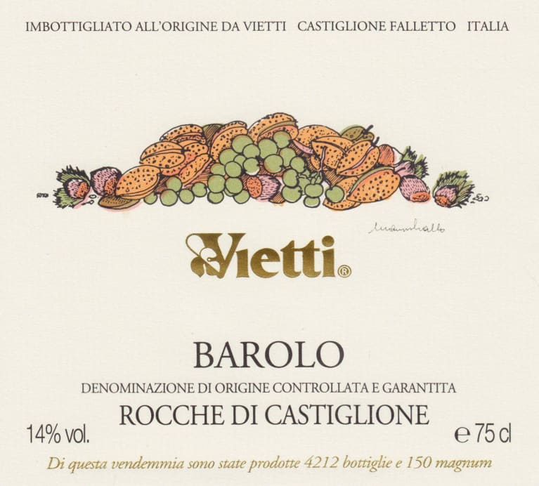 Vietti Barolo Rocche di Castiglione (stained labels) 2016 | Wine.com