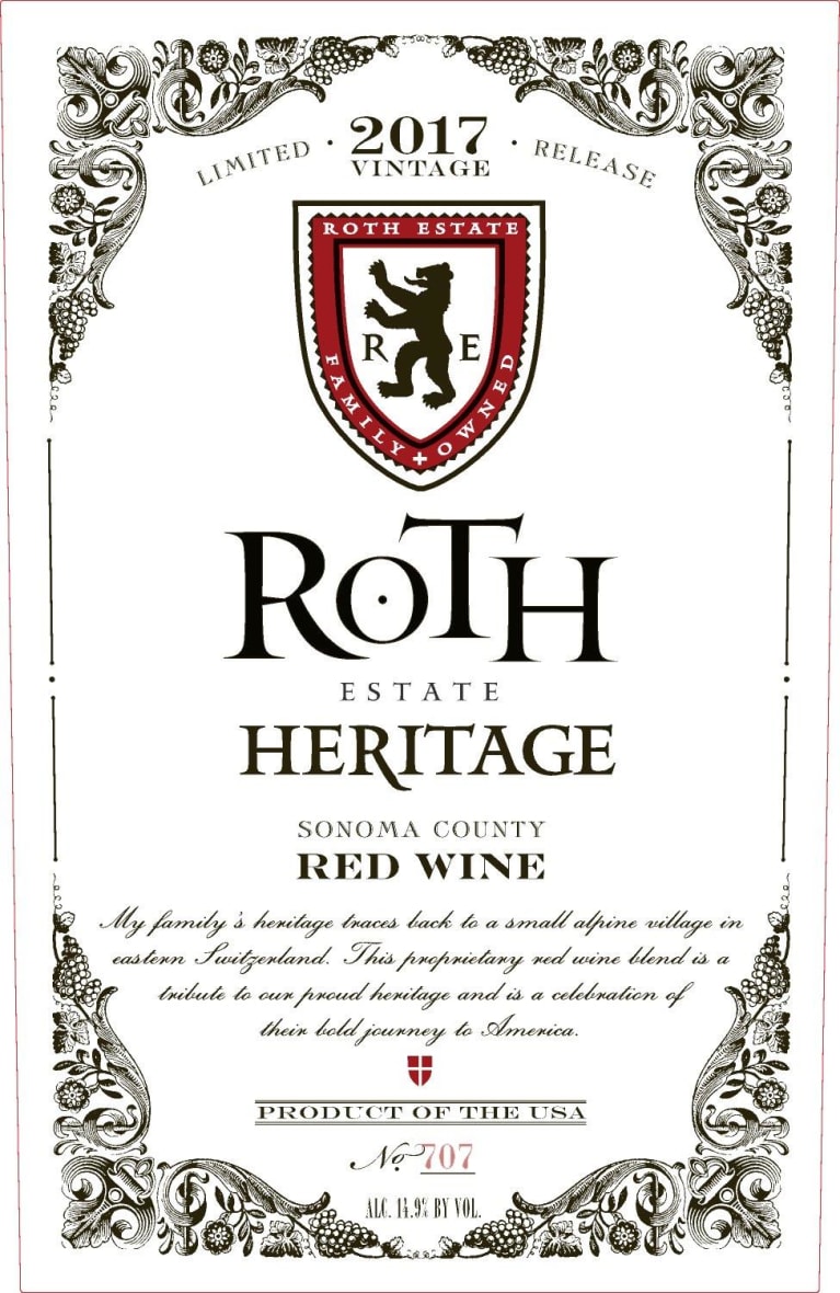 Roth Estate Heritage Red 2017 | Wine.com