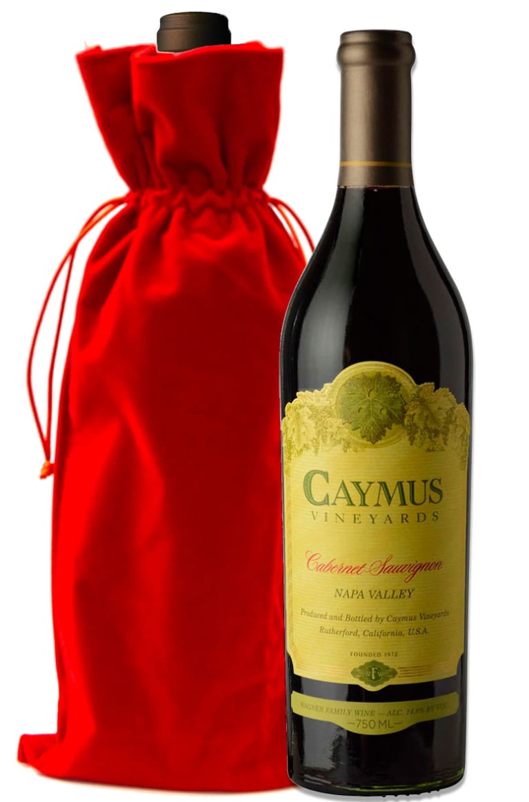 Caymus Napa Valley Cabernet Sauvignon with Red Velvet Gift Bag | Wine.com