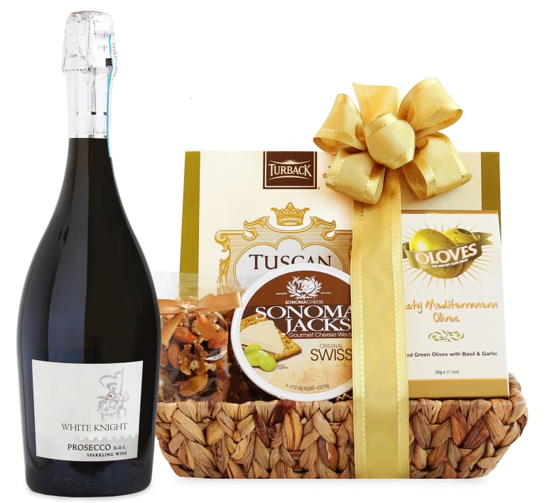 90 Point Prosecco & Cheese Gift Basket | Wine.com