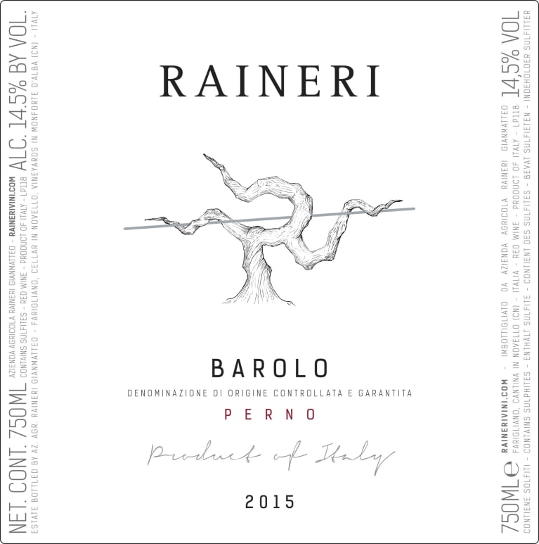 Raineri Barolo Perno 2015 | Wine.com