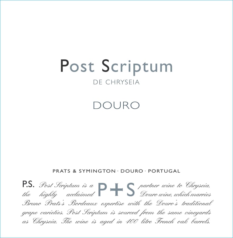 Prats & Symington Post Scriptum de Chryseia Douro 2019 | Wine.com