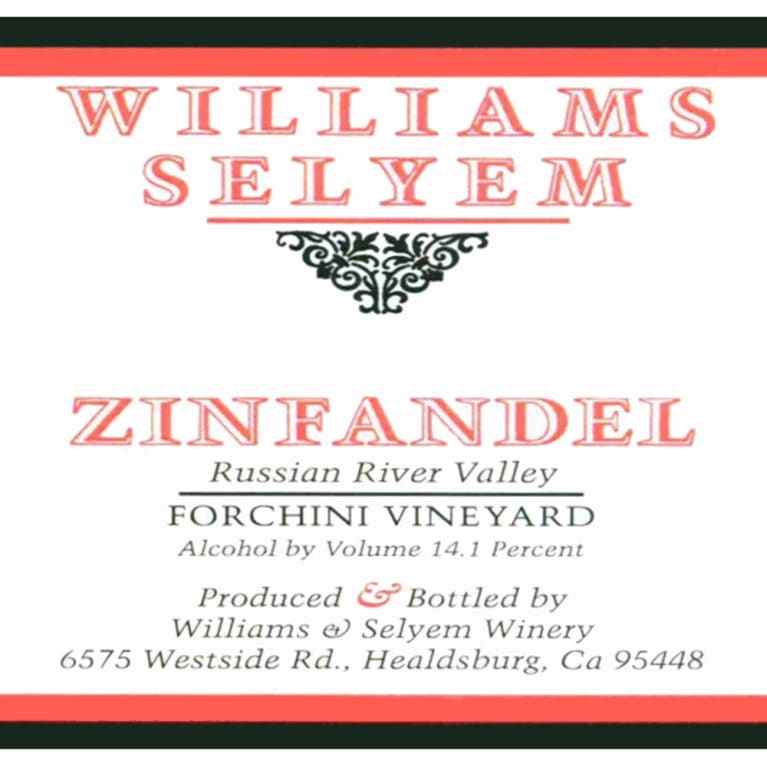 Williams Selyem Forchini Vineyard Zinfandel 2003 | Wine.com
