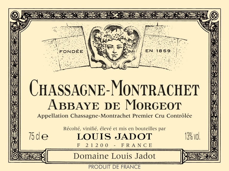 Louis Jadot Chassagne-Montrachet Abbaye de Morgeot Premier Cru 2020 ...