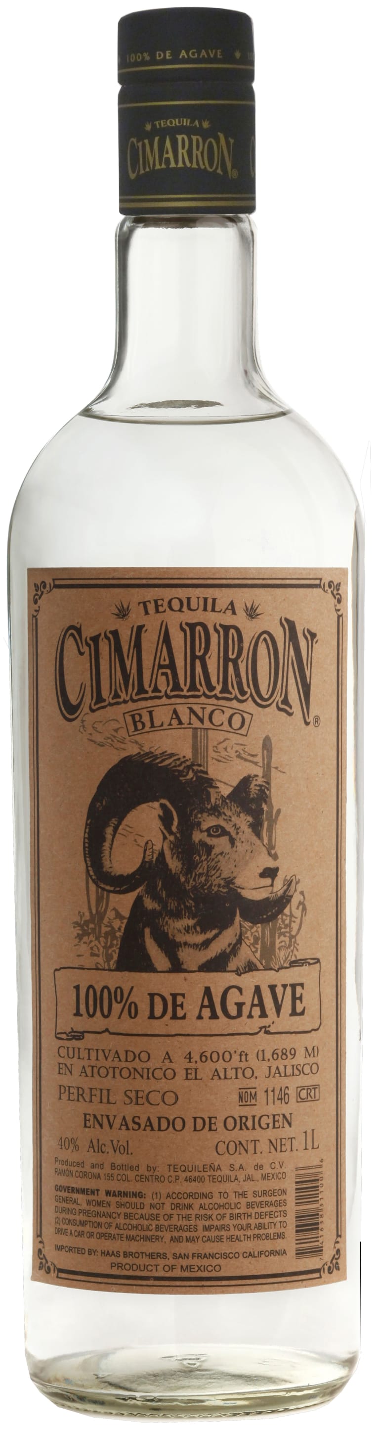 Tequila Cimarron Blanco Tequila (1 Liter) | Wine.com