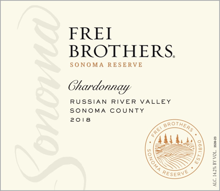 Frei Brothers Reserve Chardonnay 2018 | Wine.com