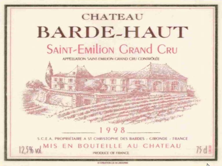Chateau Barde Haut 1998 | Wine.com