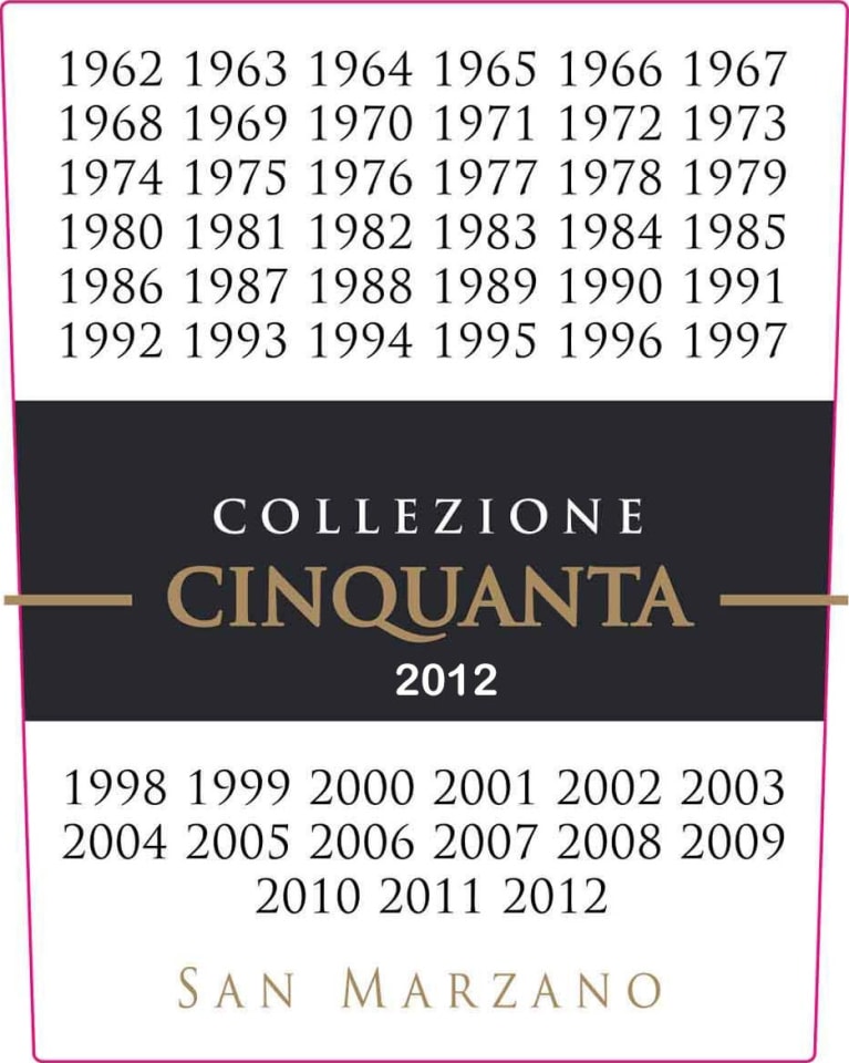 Cantine San Marzano Collezione Cinquanta 2012 | Wine.com