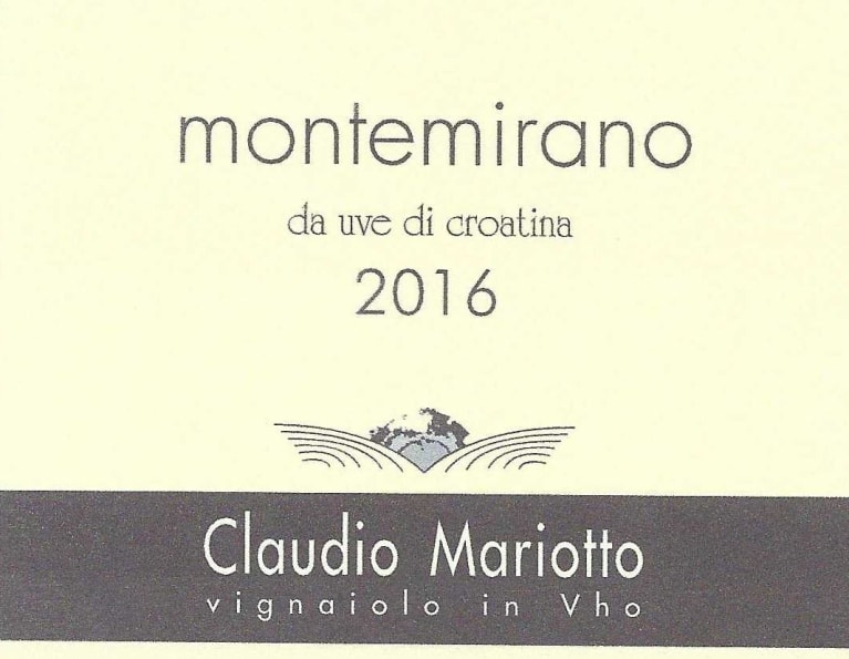 Claudio Mariotto Montemirano Croatina 2016 | Wine.com