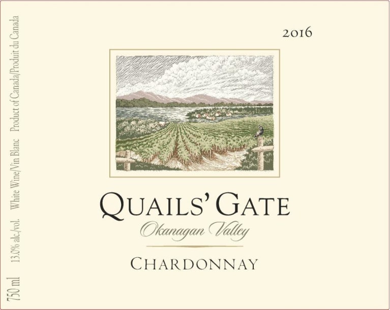 Quails' Gate Estate Winery Chardonnay 2016 | Wine.com