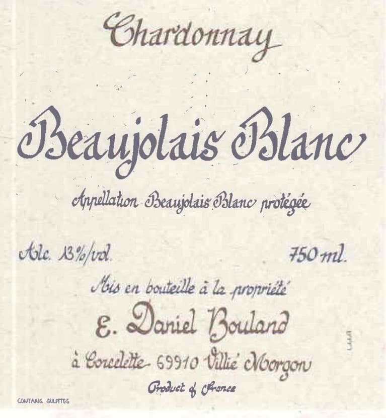 Daniel Bouland Beaujolais Blanc 2020 | Wine.com