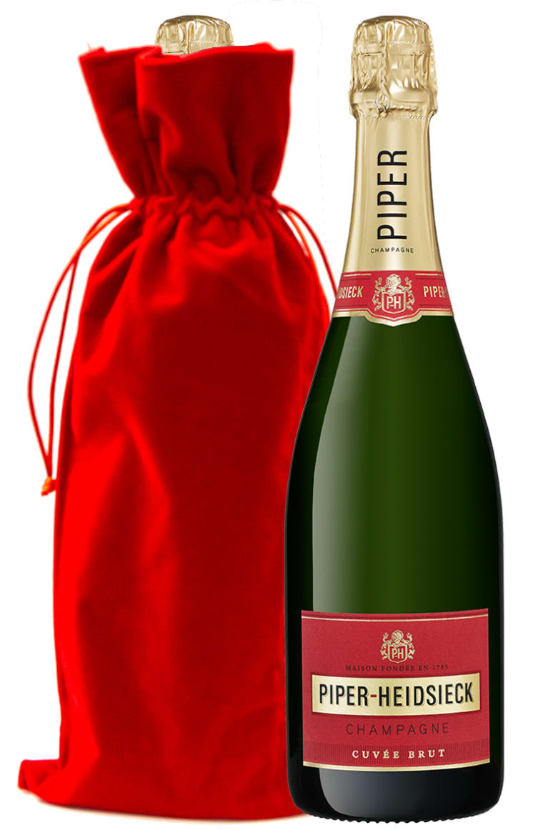 Piper-Heidsieck Cuvee Brut with Red Velvet Gift Bag | Wine.com