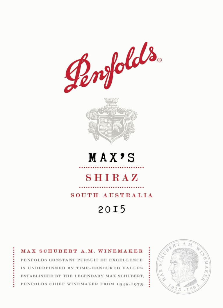 Penfolds Max's Shiraz 2015 | Wine.com