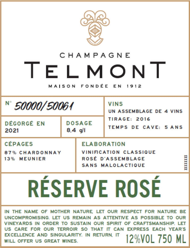 Champagne Telmont Reserve Rose | Wine.com
