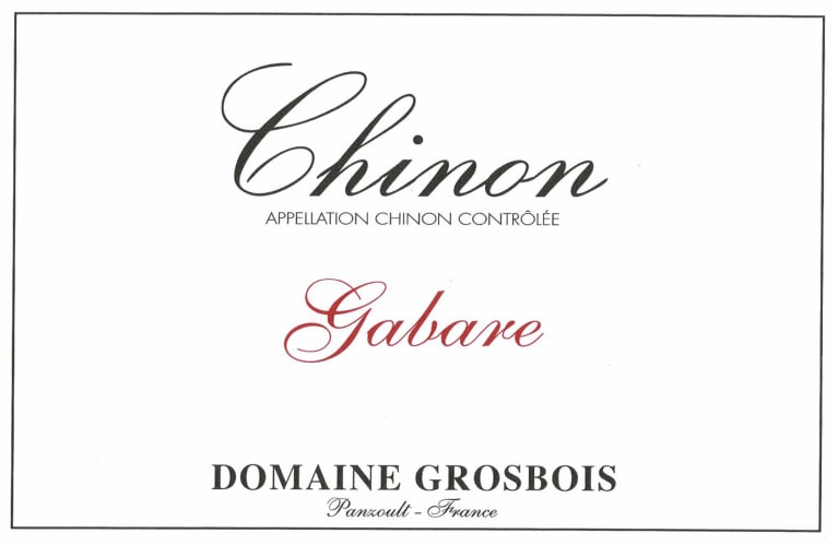 Domaine Grosbois Chinon Gabare 2020 | Wine.com
