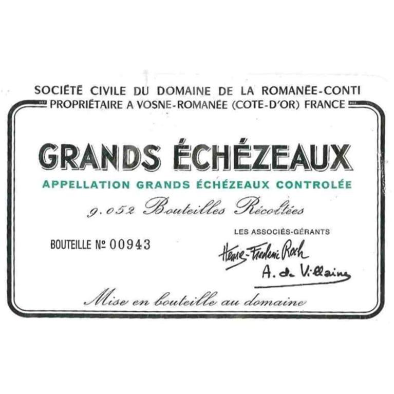 Domaine de la Romanee-Conti Grands Echezeaux Grand Cru (bin soiled ...