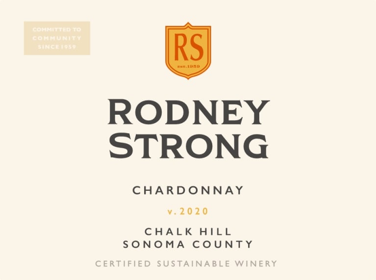 Rodney Strong Chalk Hill Chardonnay 2020 | Wine.com