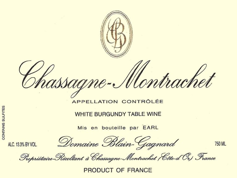 Domaine Blain-Gagnard Chassagne-Montrachet 2020 | Wine.com