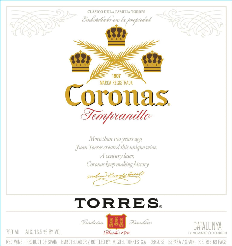 Familia Torres Coronas Tempranillo 2017 | Wine.com