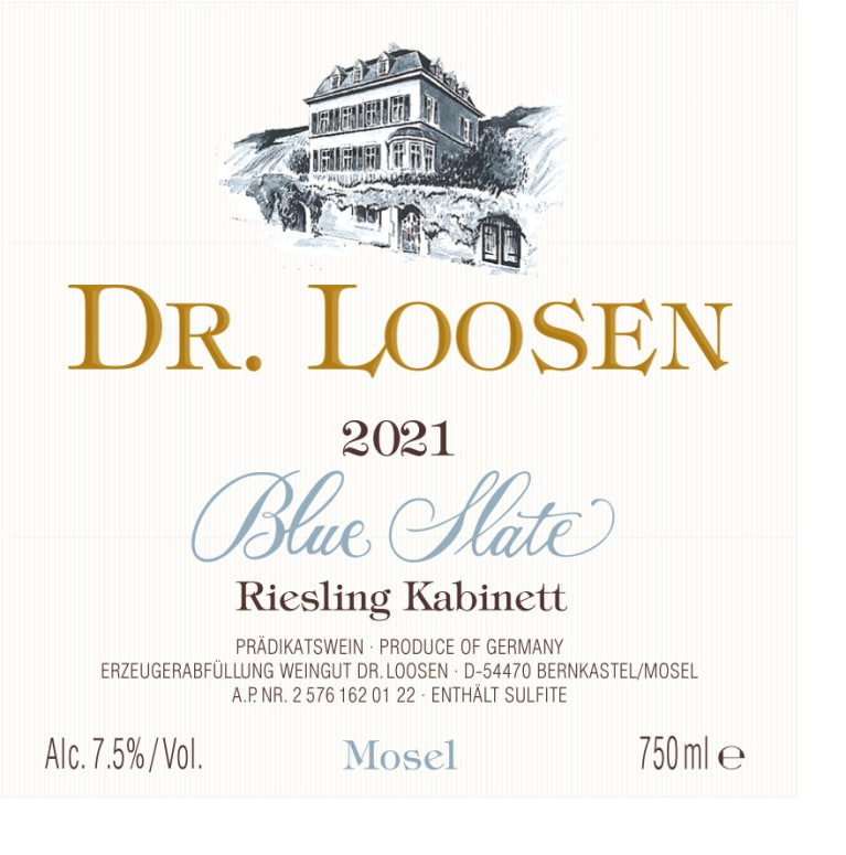 Dr. Loosen Blue Slate Riesling Kabinett 2021 | Wine.com