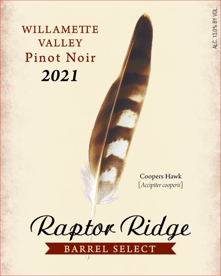 Raptor Ridge Barrel Select Pinot Noir 2021 | Wine.com