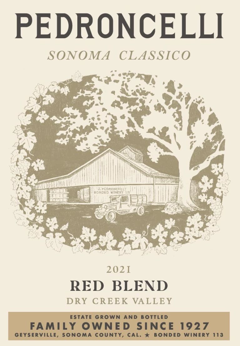 Pedroncelli Sonoma Classico Red Blend 2021 | Wine.com