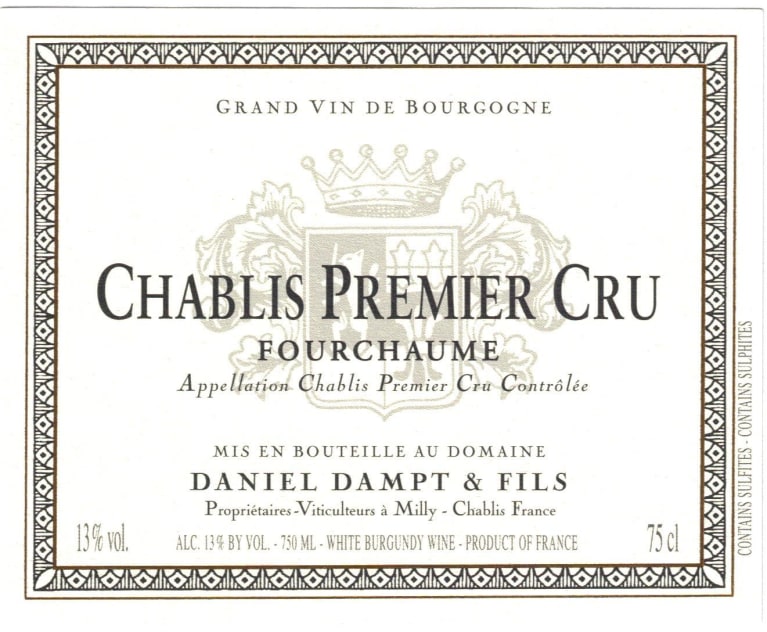 Daniel Dampt Chablis Fourchaume Premier Cru 2020 | Wine.com