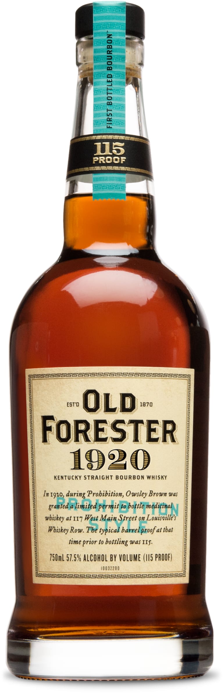 Old Forester "1920" Prohibition Style Kentucky Straight Bourbon Whiskey ...