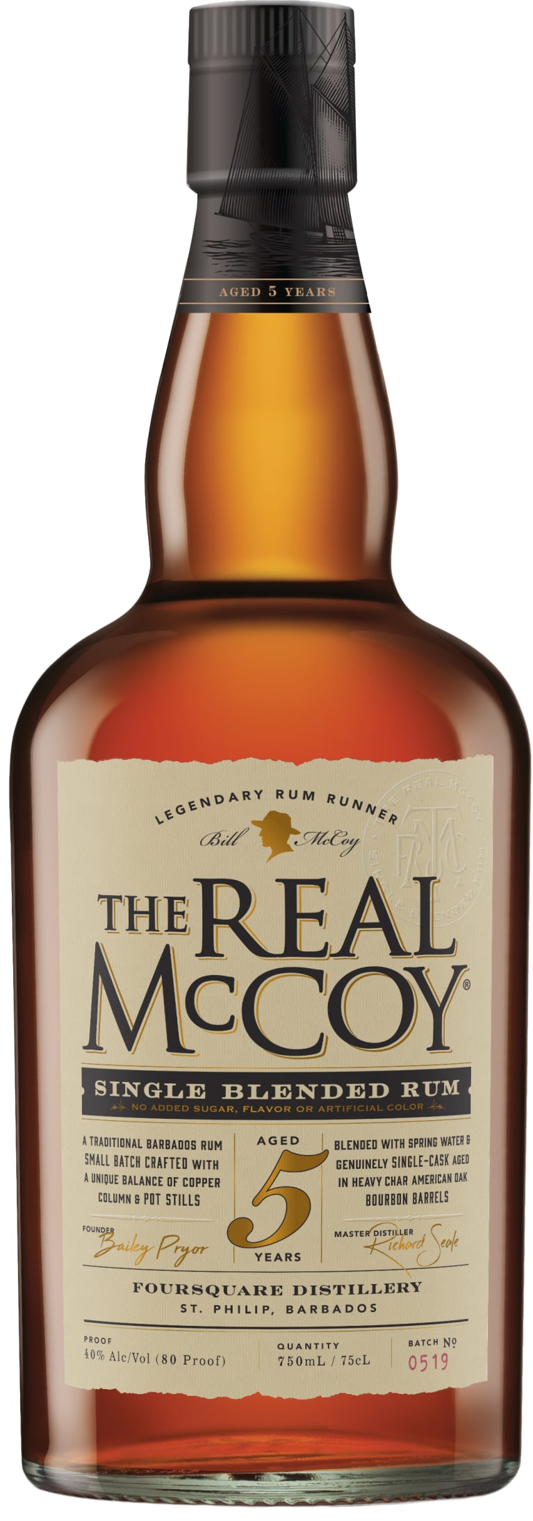 The Real McCoy 5 Year Single Blended Rum | Wine.com