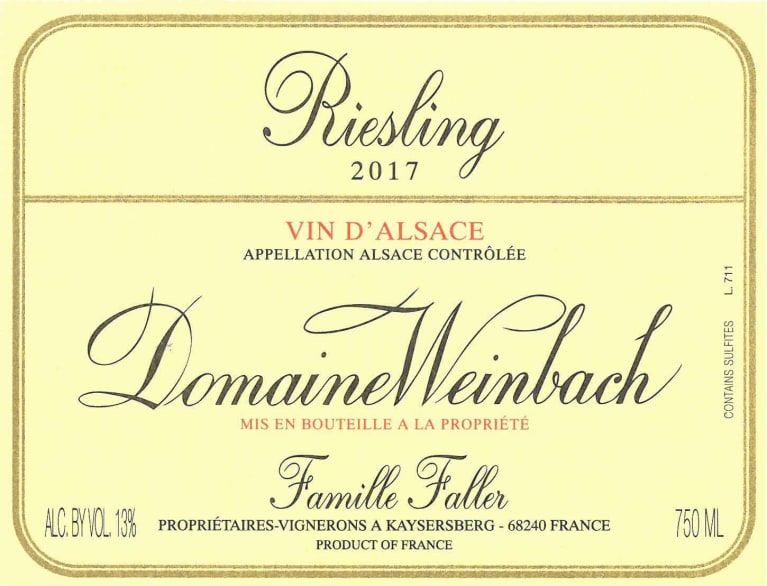 Domaine Weinbach Riesling 2017 | Wine.com