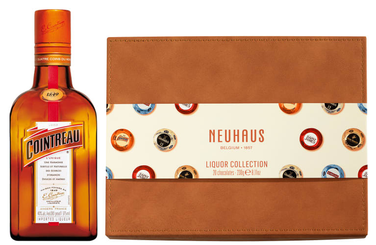 Cointreau Liqueur (375ML half-bottle) & Neuhaus Liquor Chocolates ...