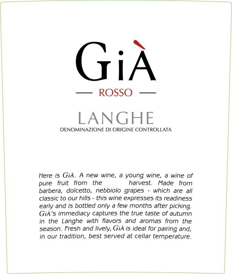 Gia Rosso (1 Liter) 2020 | Wine.com