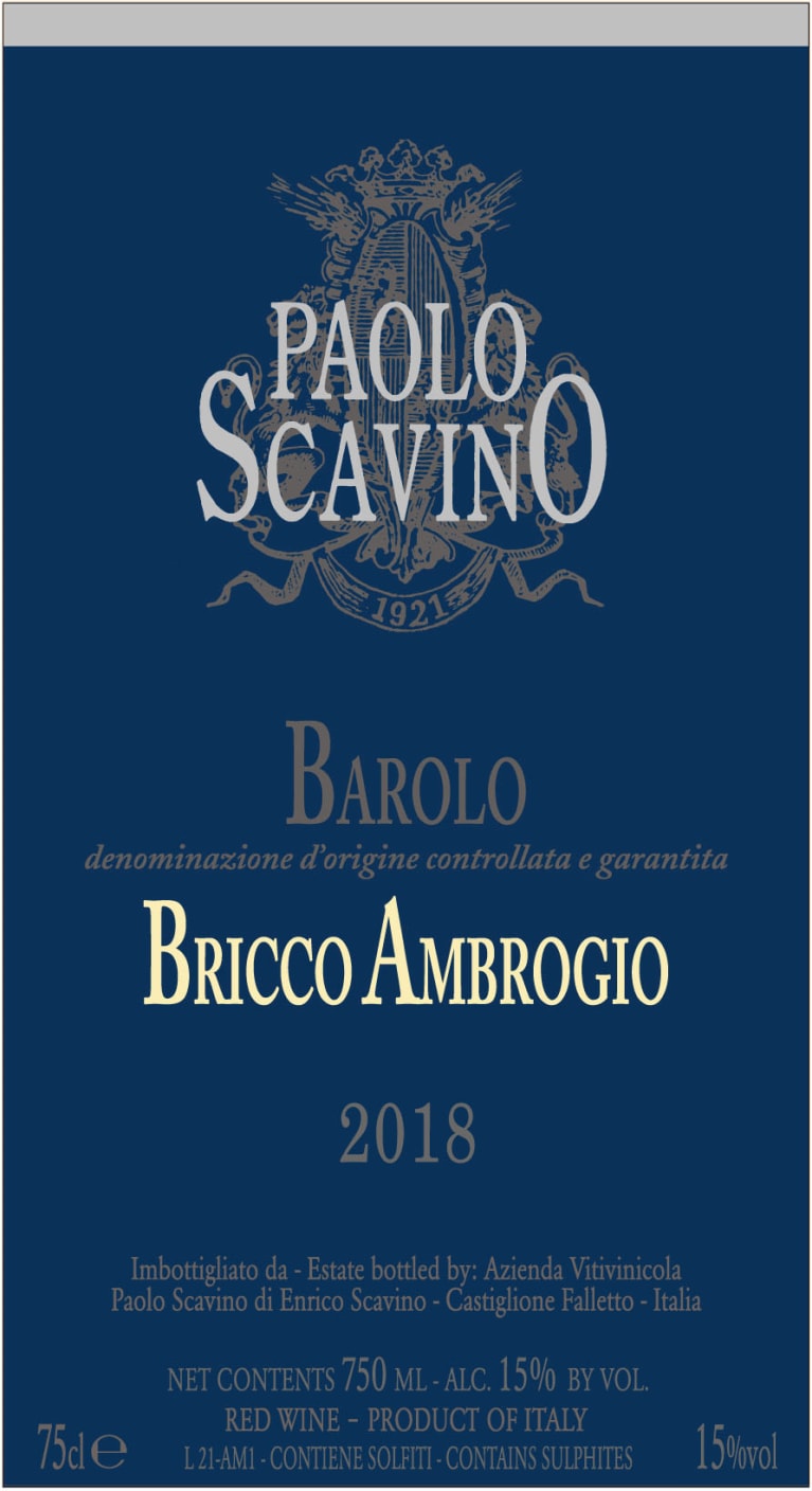 Paolo Scavino Barolo Bricco Ambrogio 2018 | Wine.com