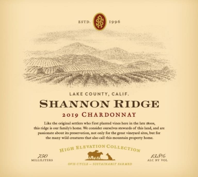 Shannon Ridge High Elevation Chardonnay 2019 | Wine.com