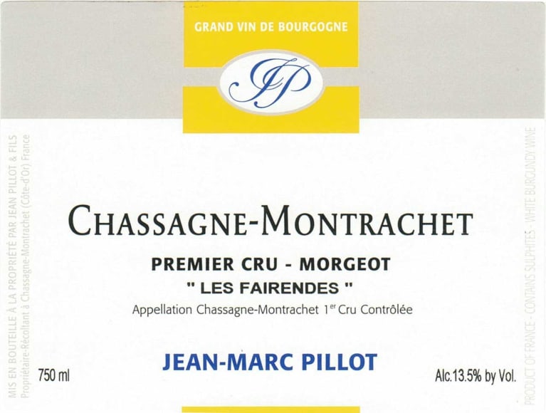Domaine Jean-Marc Pillot Chassagne-Montrachet Morgeot Les Fairendes ...